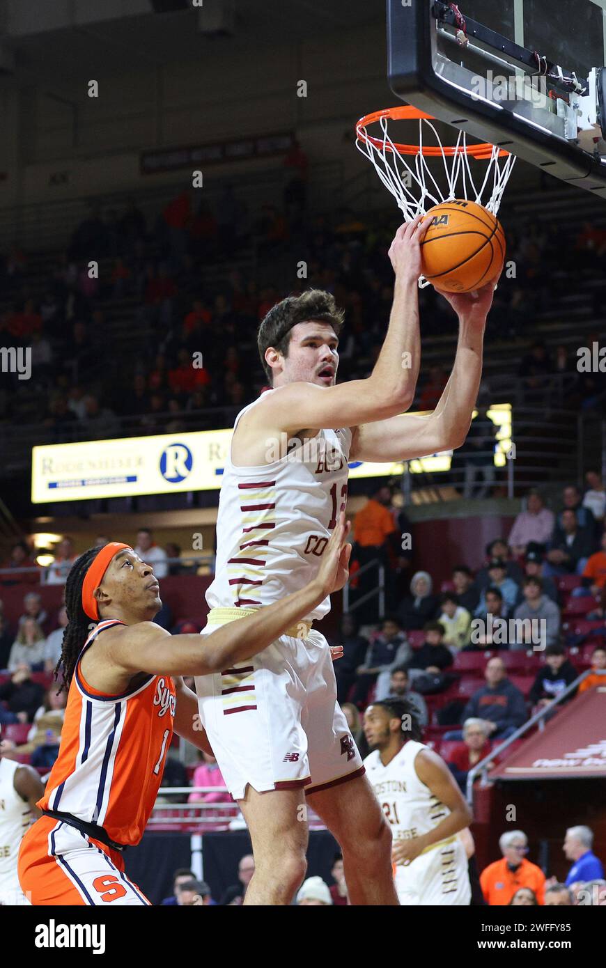 CHESTNUT HILL, MA - JANUARY 30: Boston College Eagles forward Quinten ...