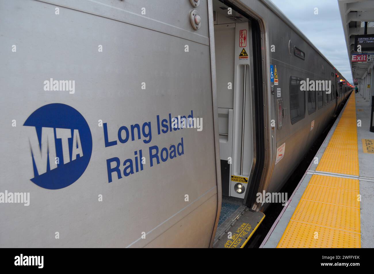 New York, United States. 30th Jan, 2024. The Long Island Rail Road logo ...
