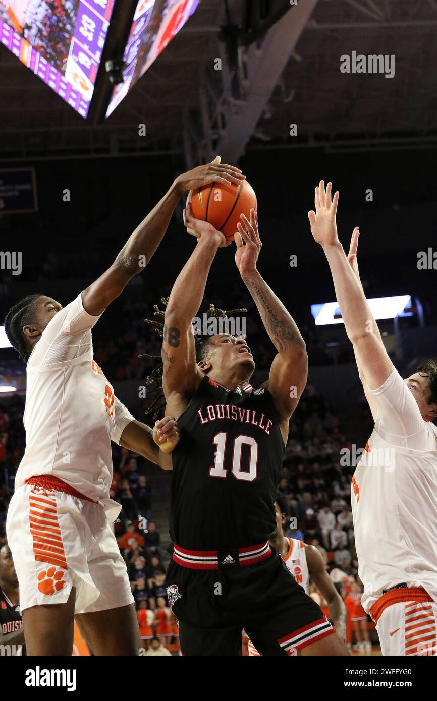 CLEMSON, SC - JANUARY 30: Clemson Tigers forward Chauncey Wiggins (21 ...