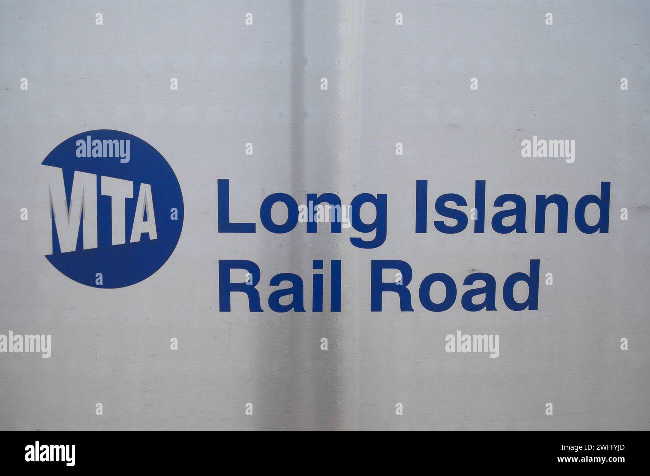 New York, United States. 30th Jan, 2024. The Long Island Rail Road logo ...