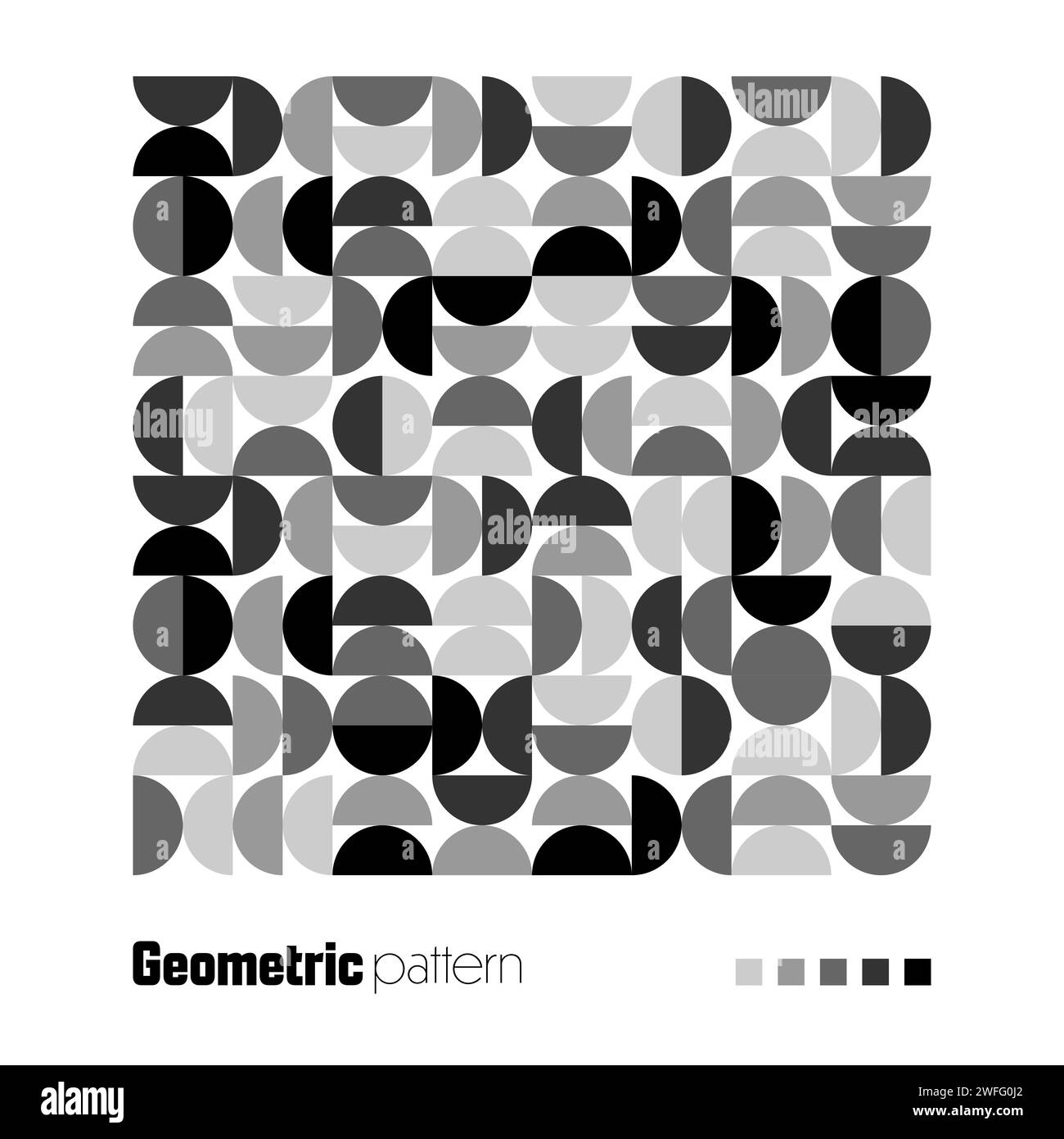 Geometric trendy pattern, Bauhaus style. Modern background with simple elements. Retro texture ...