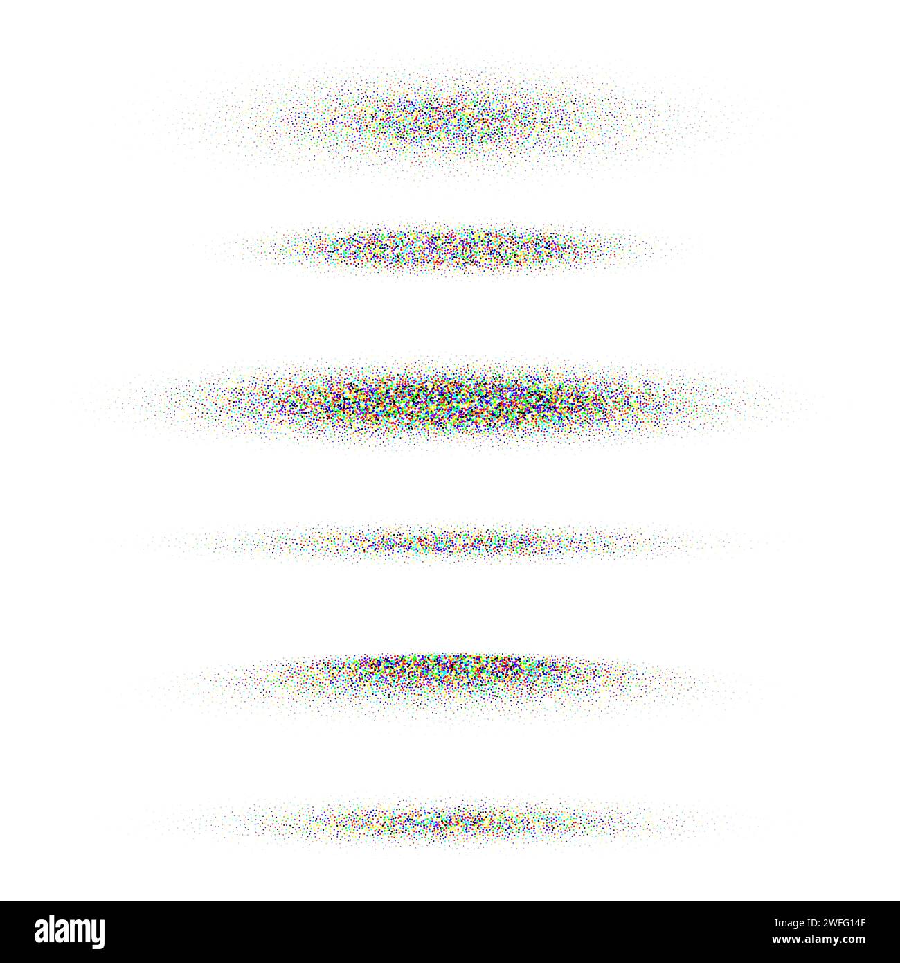 Stipple shadows set, dotted design elements. Fading gradient. Stippling ...