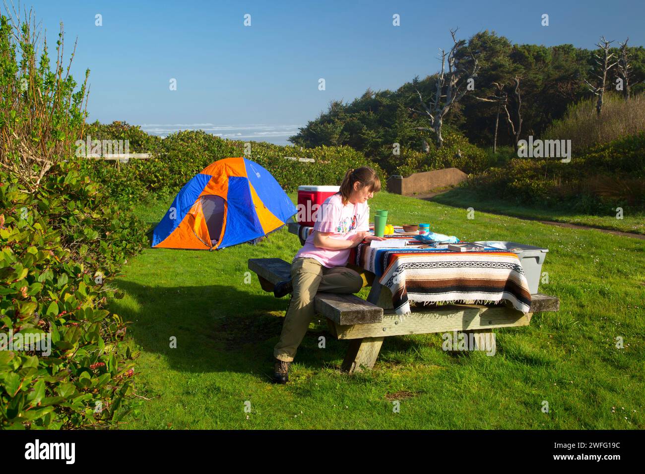 Tillicum Campground, Siuslaw National Forest, Oregon Stock Photo - Alamy