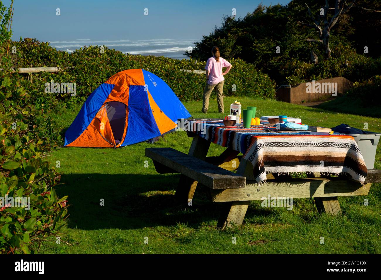 Tillicum Campground, Siuslaw National Forest, Oregon Stock Photo - Alamy