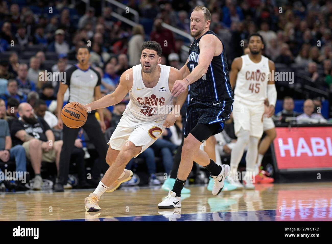 Cleveland Cavaliers forward Georges Niang (20) goes up for a shot in ...