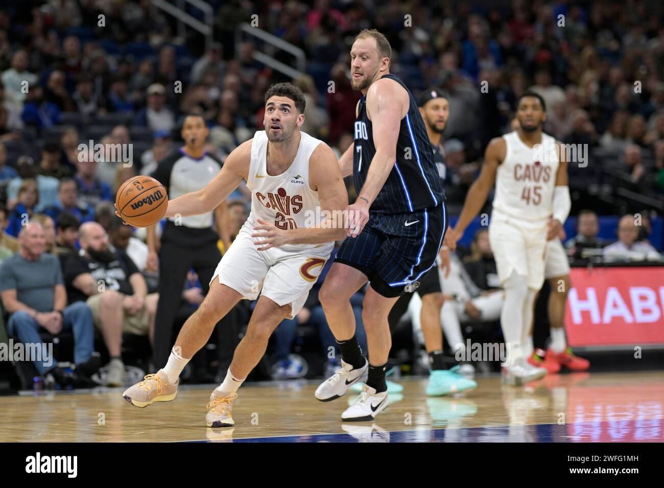 Cleveland Cavaliers forward Georges Niang (20) goes up for a shot in ...
