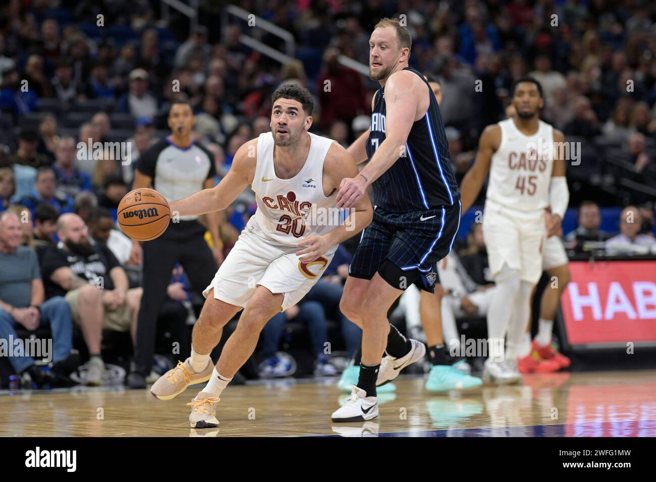Cleveland Cavaliers forward Georges Niang (20) goes up for a shot in ...