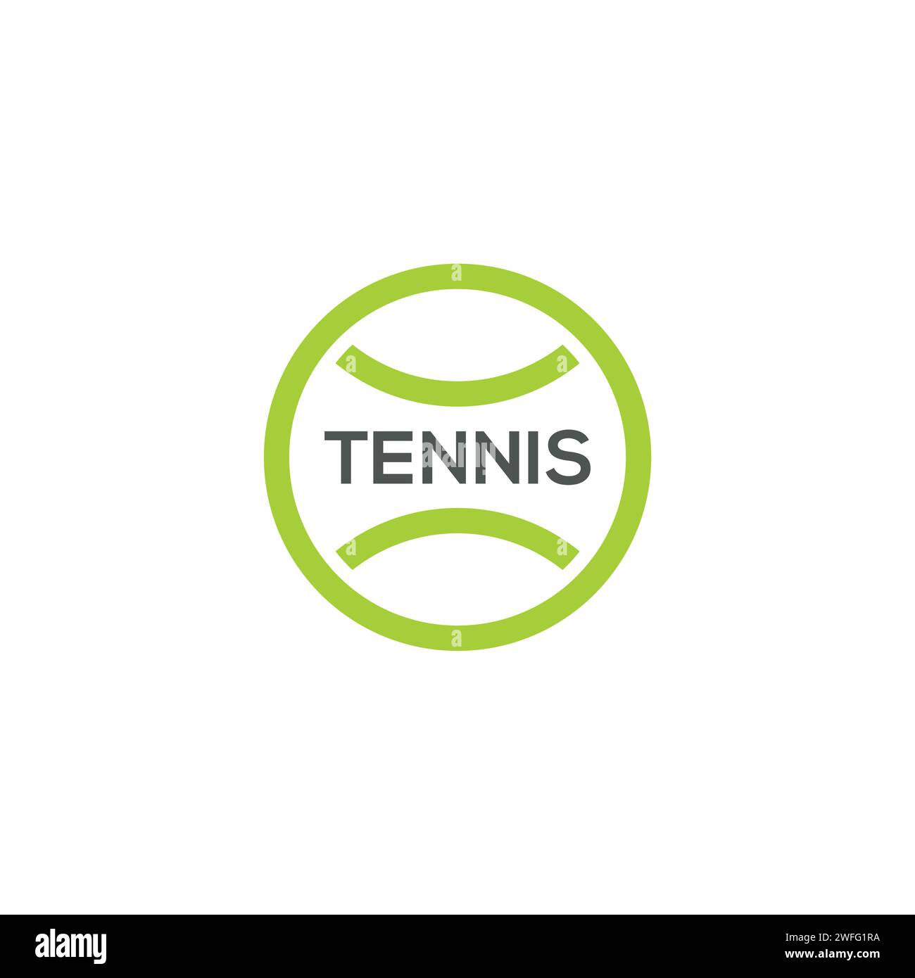 Tennis Ball Logo Simple and clean design. ball icon Stock Vector Image ...