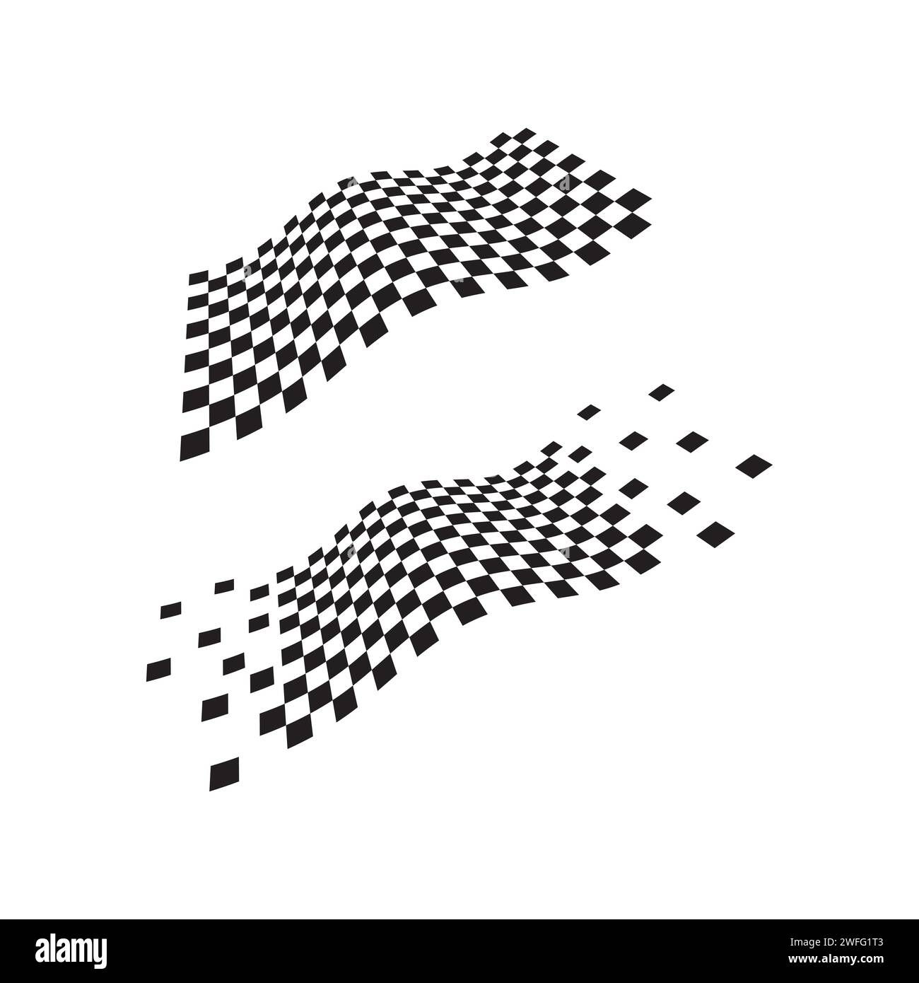 Race flag icon, simple design illustration vector Stock Vector Image ...