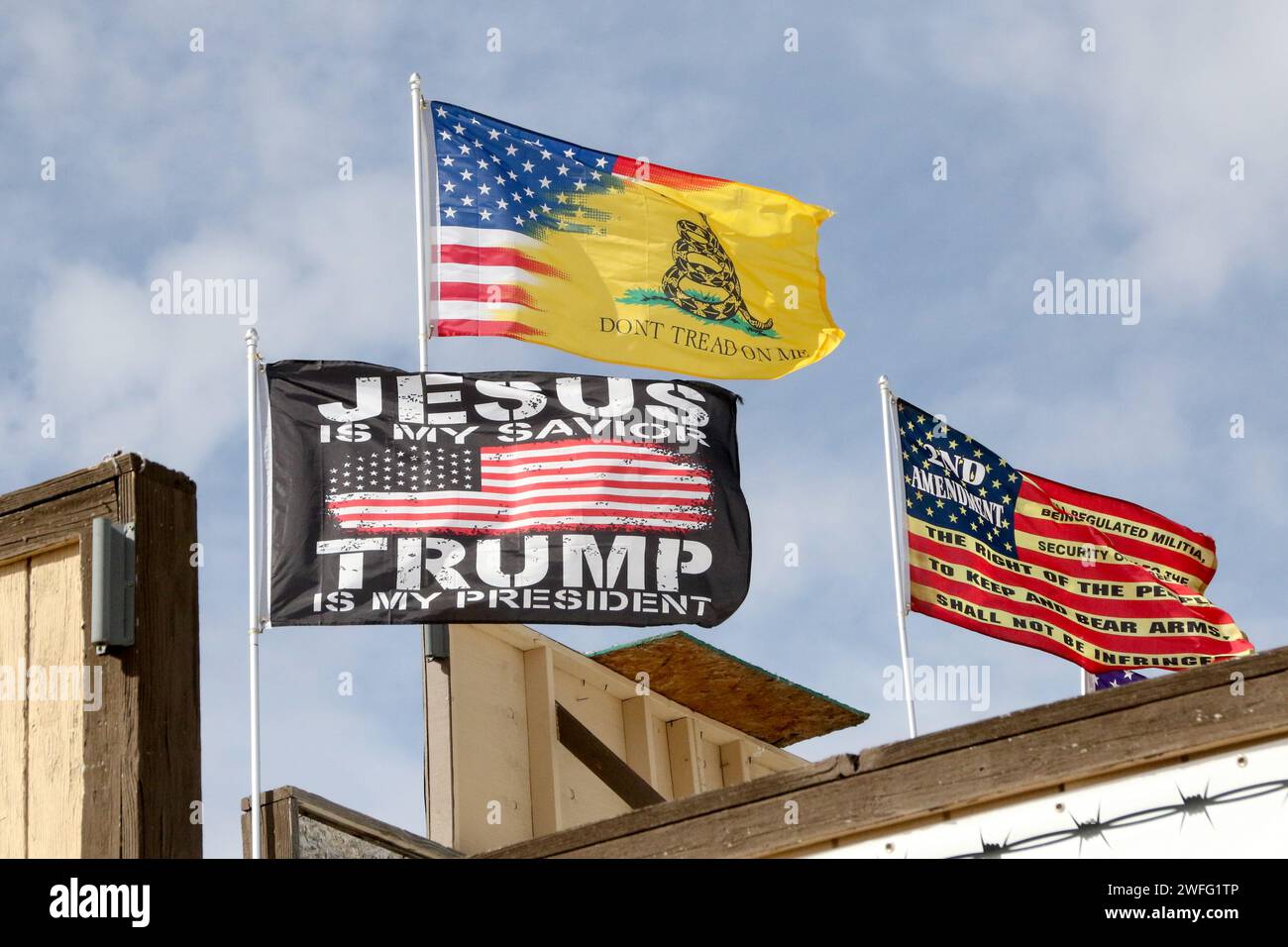 A Trump Store that opened a year and a half ago can be seen off Route ...