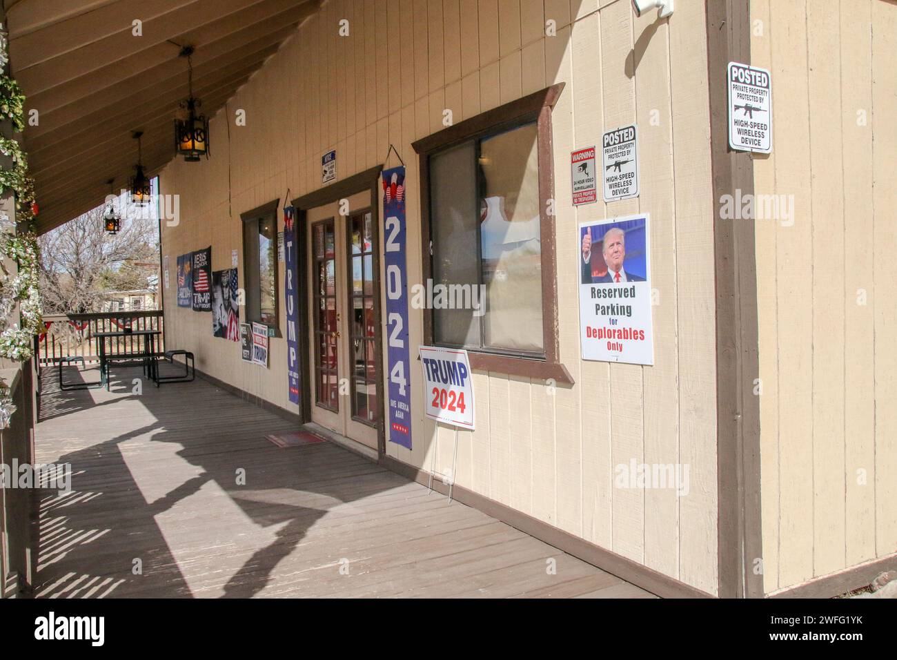 A Trump Store that opened a year and a half ago can be seen off Route ...