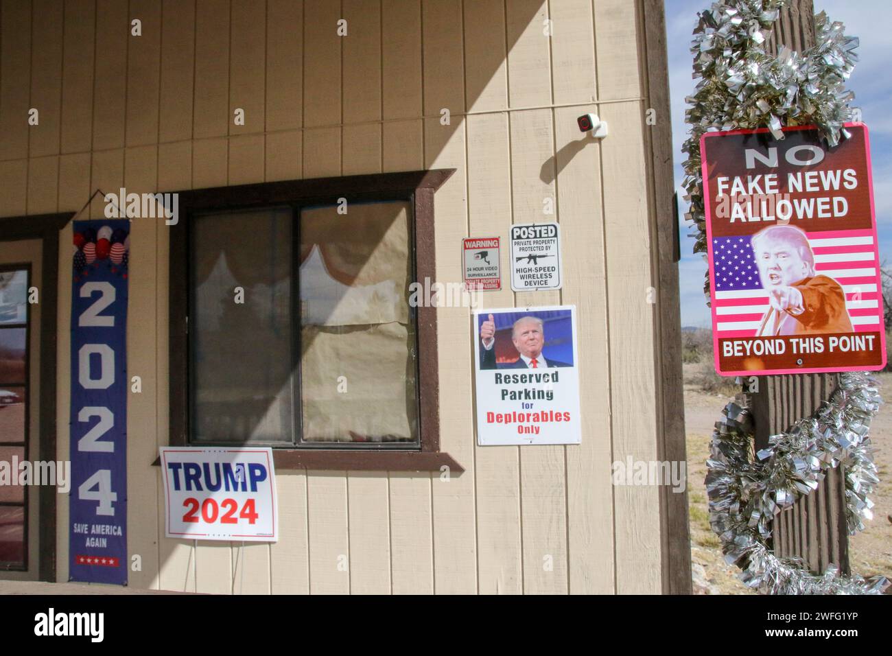 A Trump Store that opened a year and a half ago can be seen off Route ...