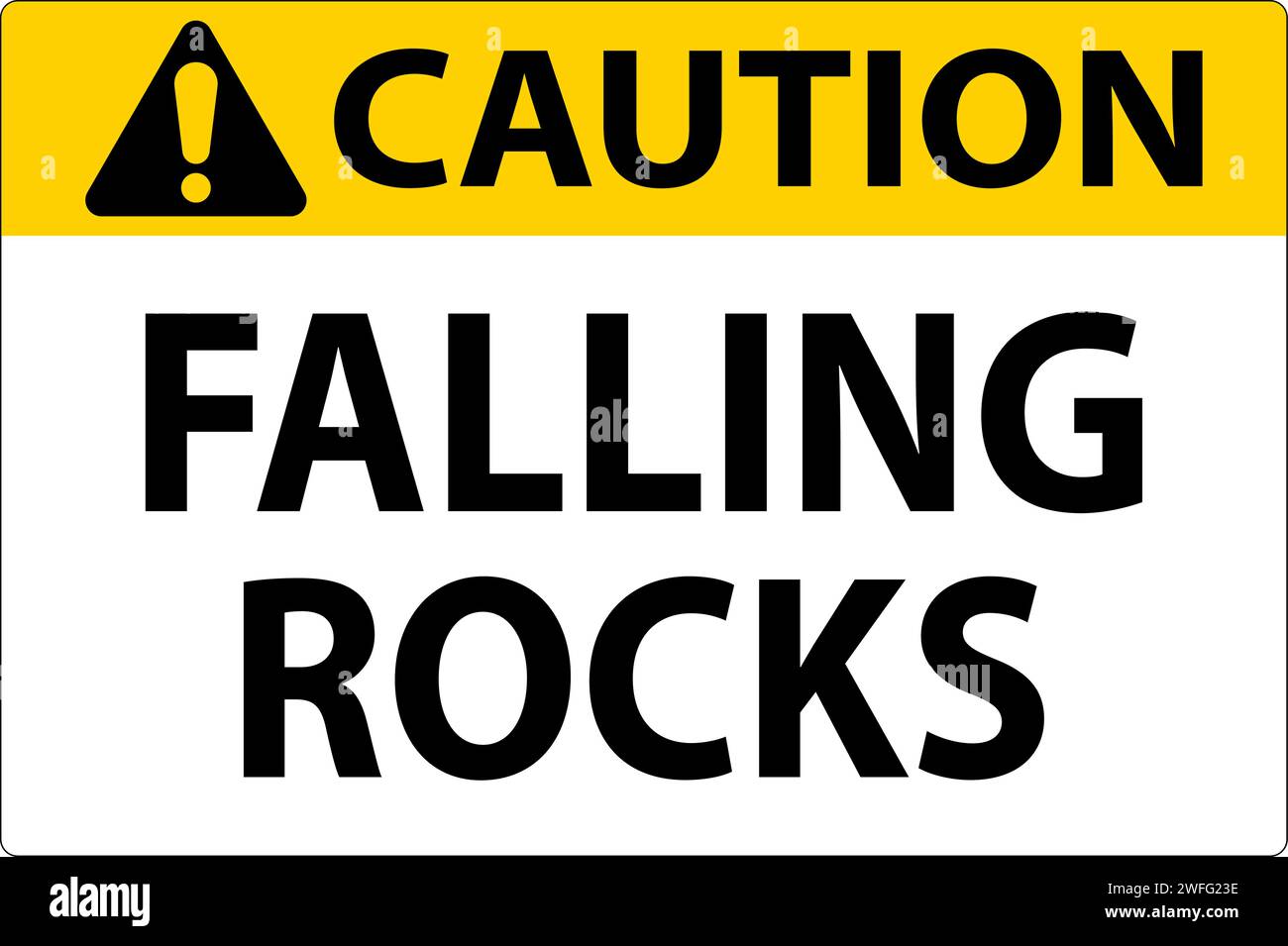 Beware of rocks Stock Vector Images - Alamy