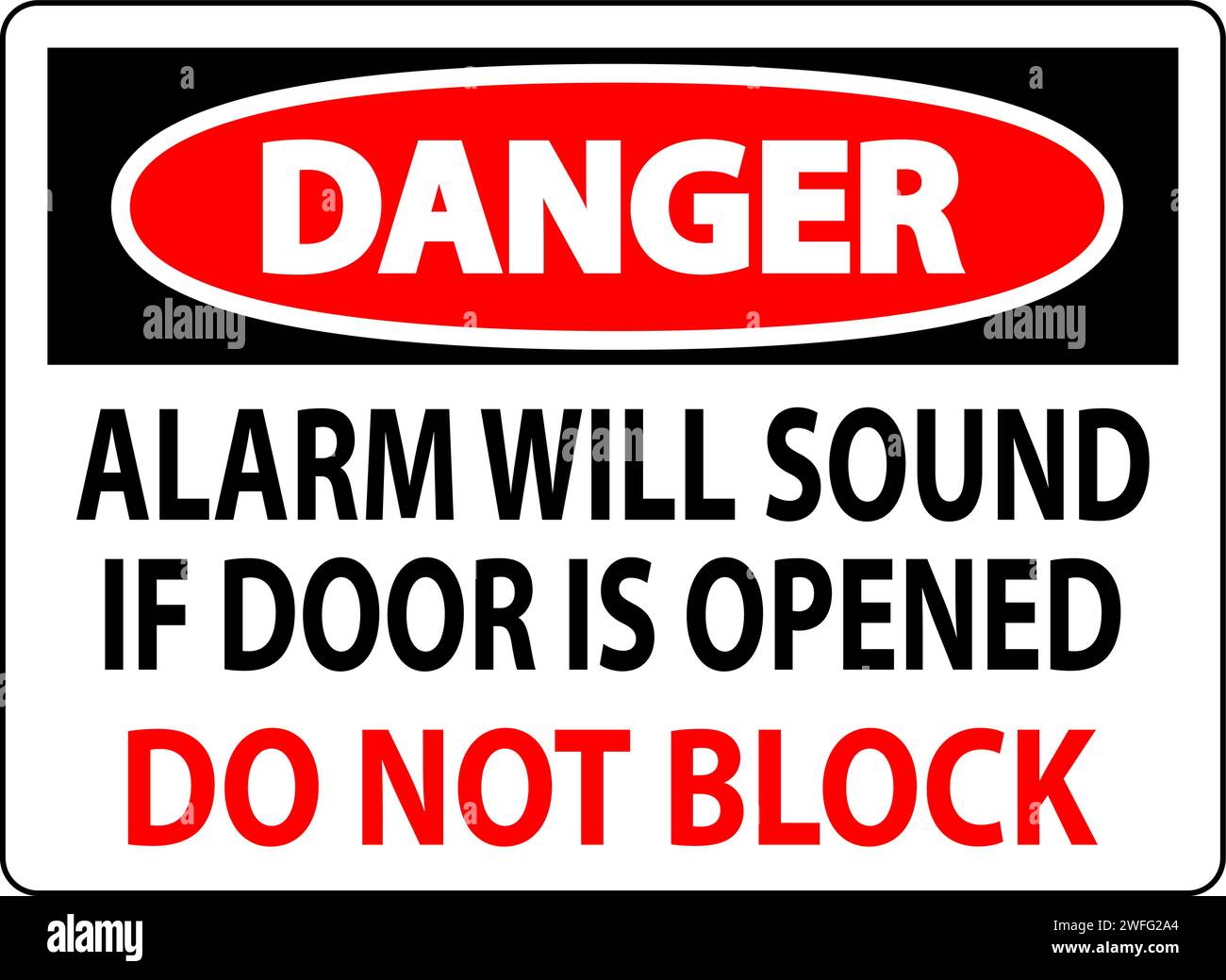 Red signal danger building Stock Vector Images - Alamy