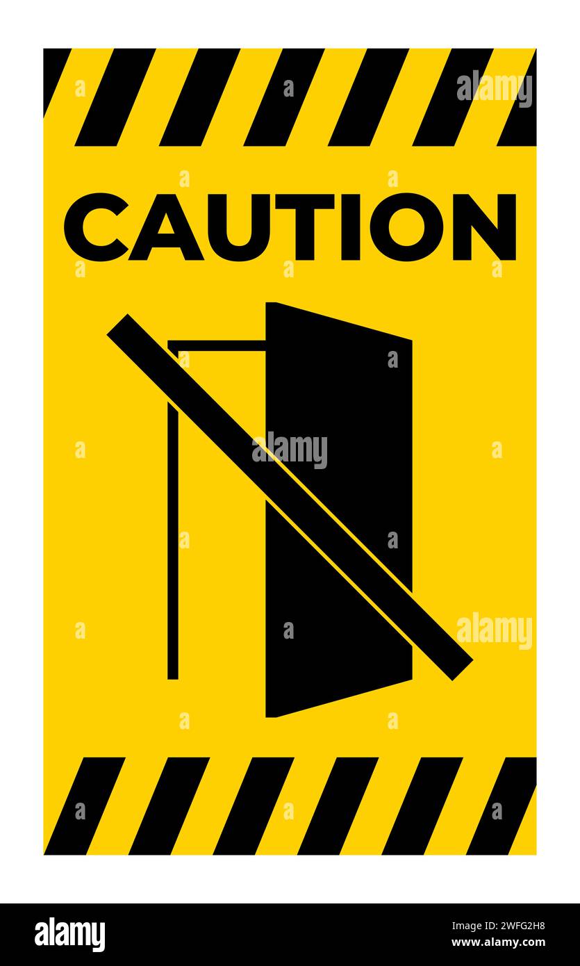 Danger Sign, Do Not Open This Door Stock Vector Image & Art - Alamy