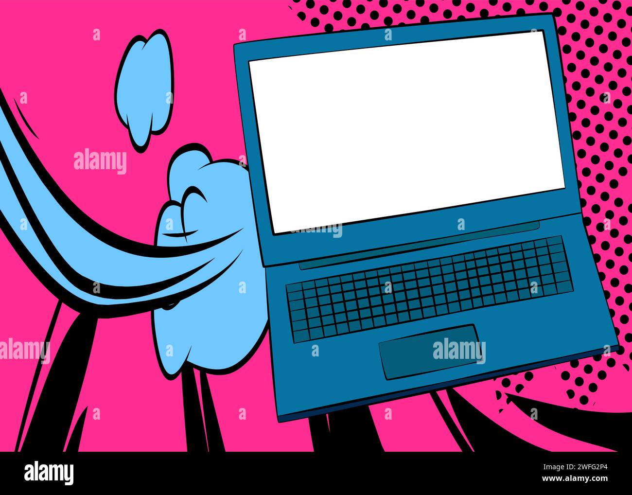 Old pc laptop Stock Vector Images - Alamy