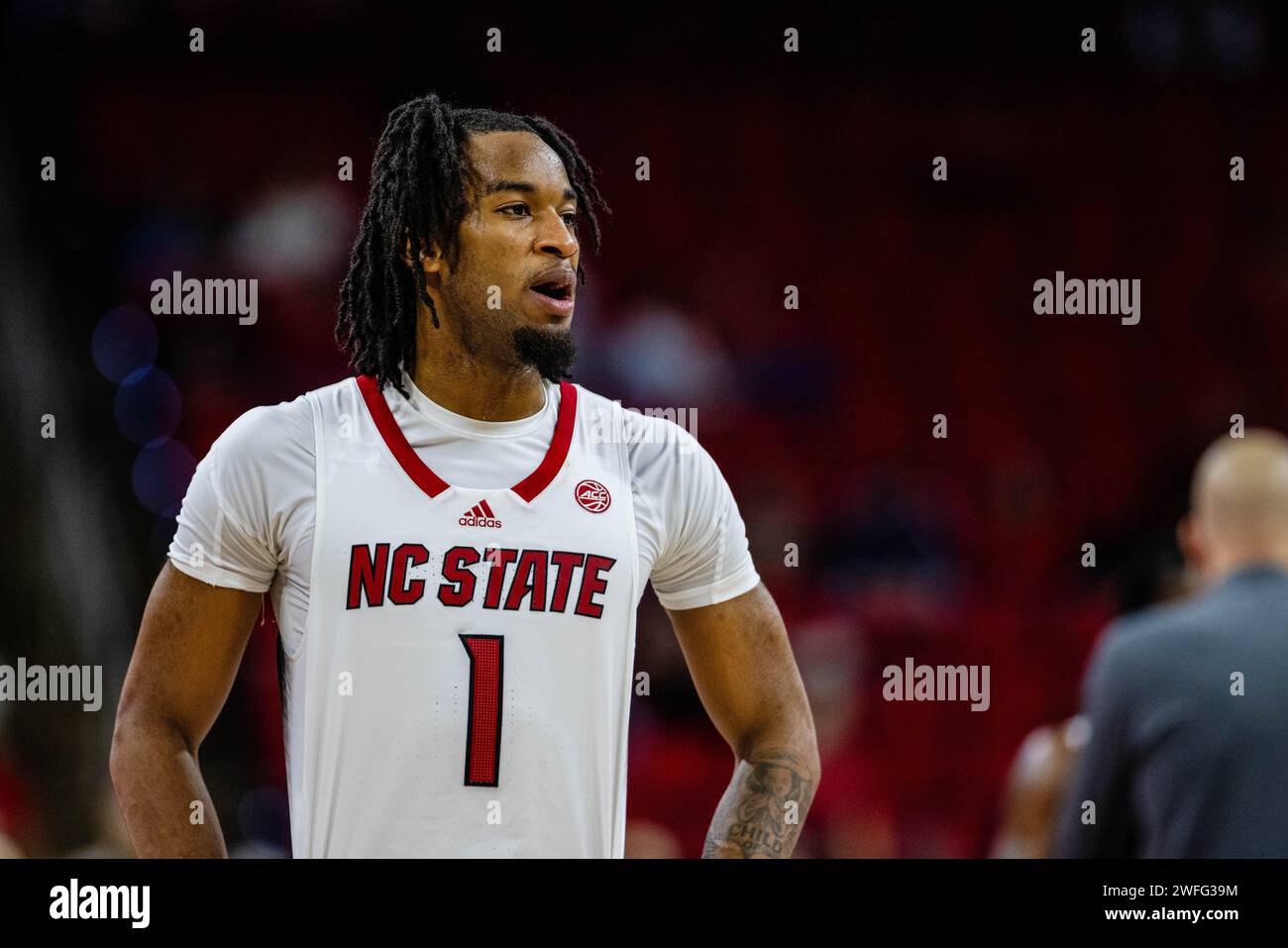 Raleigh, NC, USA. 30th Jan, 2024. NC State Wolfpack guard Jayden Taylor ...