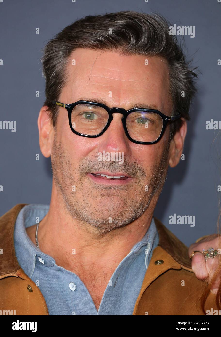 Los Angeles, USA. 30th Jan, 2024. Jon Hamm arrives at Curb Your ...