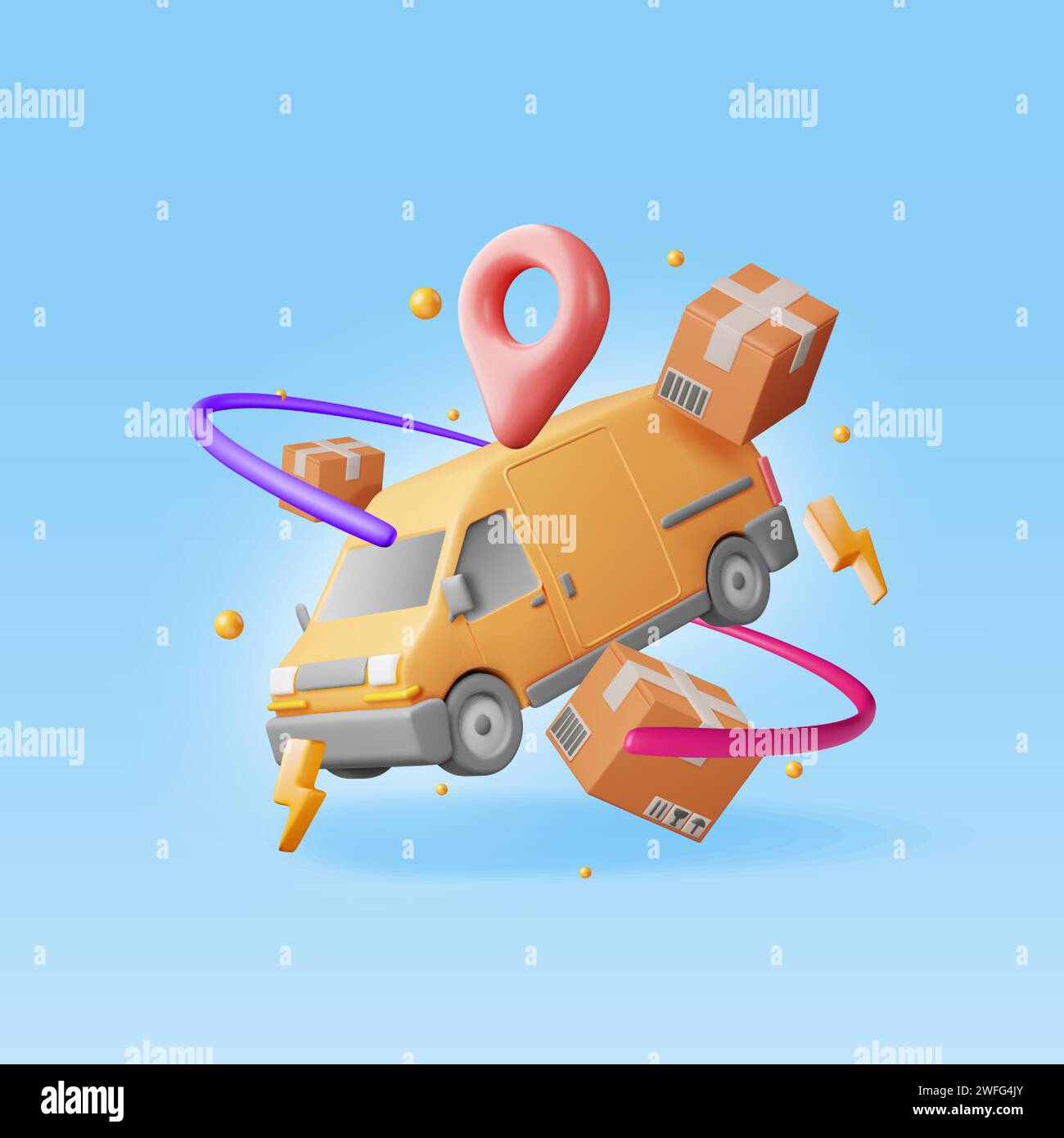 Removal boxes illustration Stock Vector Images - Alamy