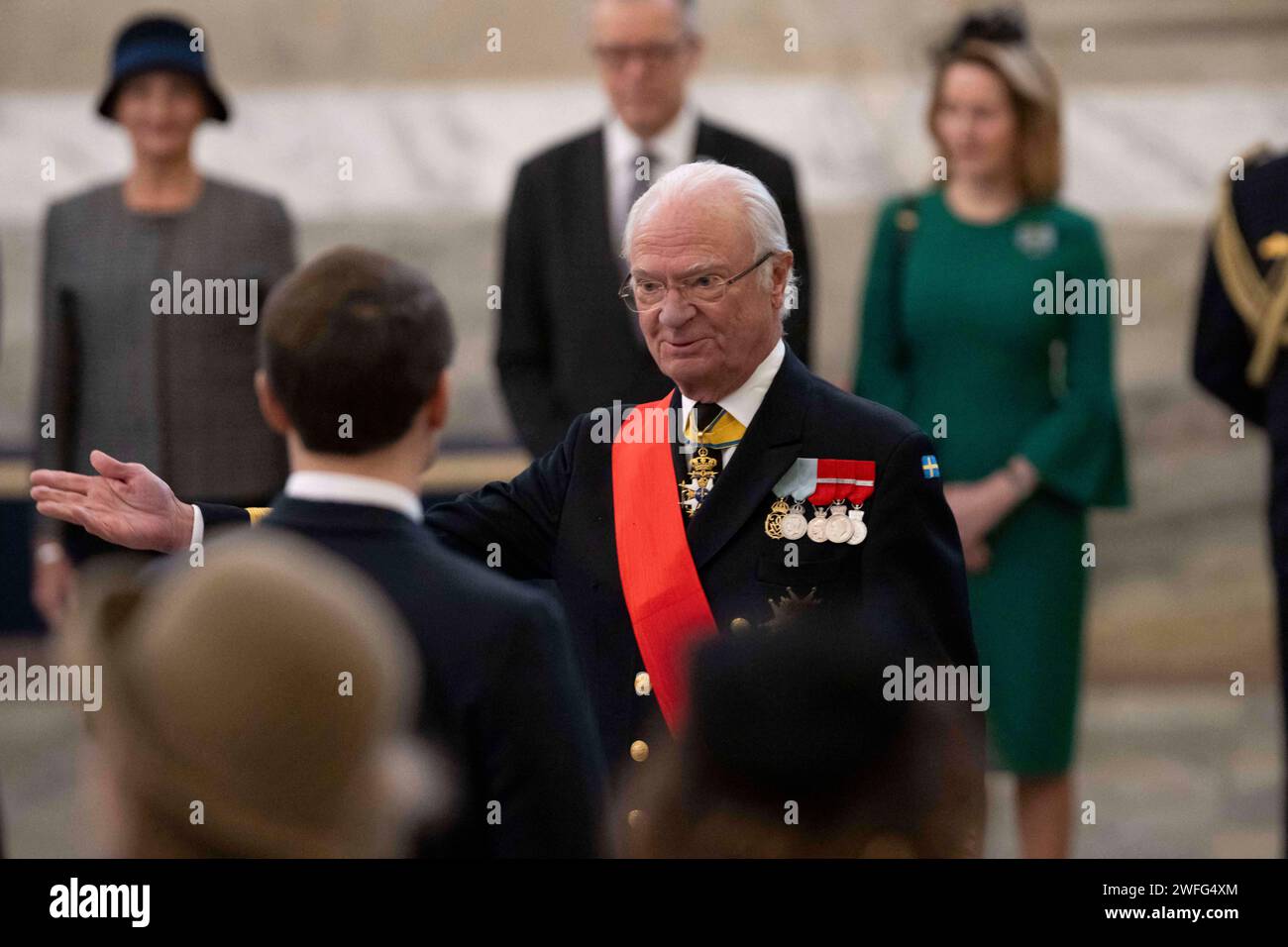 Stockholm, Sweden. 30th Jan, 2024. King Carl XVI Gustaf of Sweden and ...