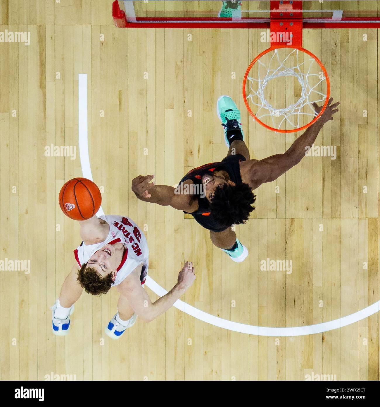 Raleigh, NC, USA. 30th Jan, 2024. NC State Wolfpack forward Ben ...
