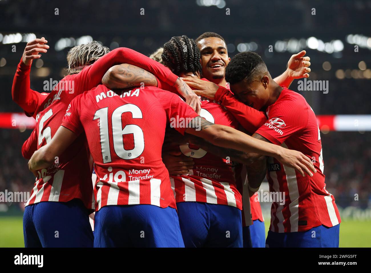 Madrid, Spain. 28th Jan, 2024. Atletico de Madrid team group (Atletico ...