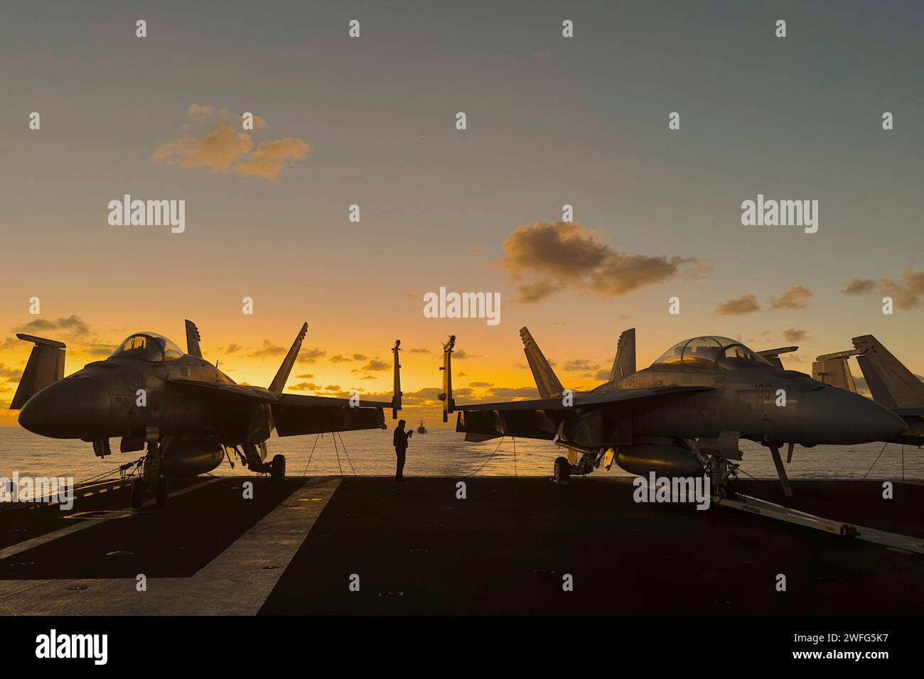 Pacific Ocean. 25th Jan, 2024. The Arleigh Burke-class guided-missile ...
