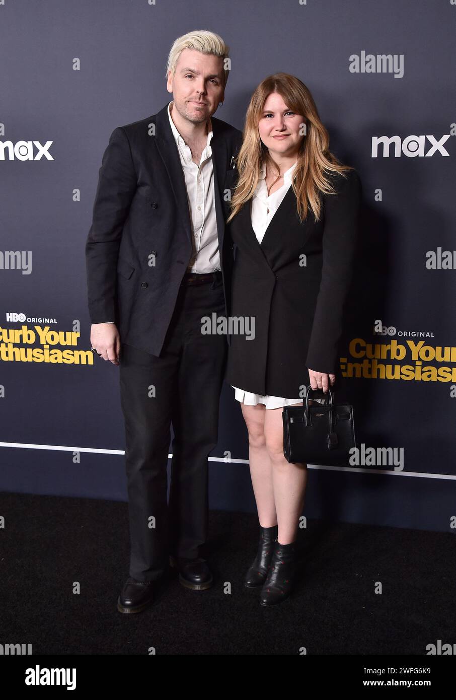 West Hollywood, USA. 30th Jan, 2024. Luke McGarry and Jillian Bell ...