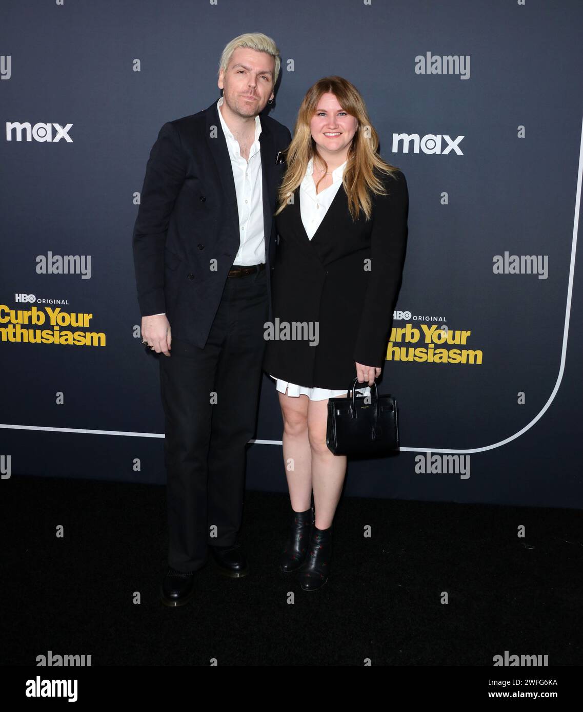 Los Angeles, USA. 30th Jan, 2024. Luke Mc Garry, Jillian Bell arrives ...
