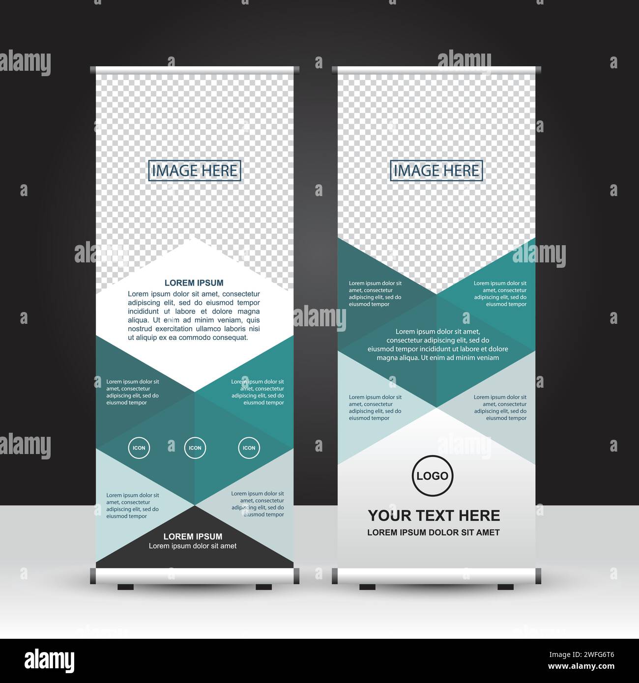 Corporate rollup banner Stock Vector Images - Alamy