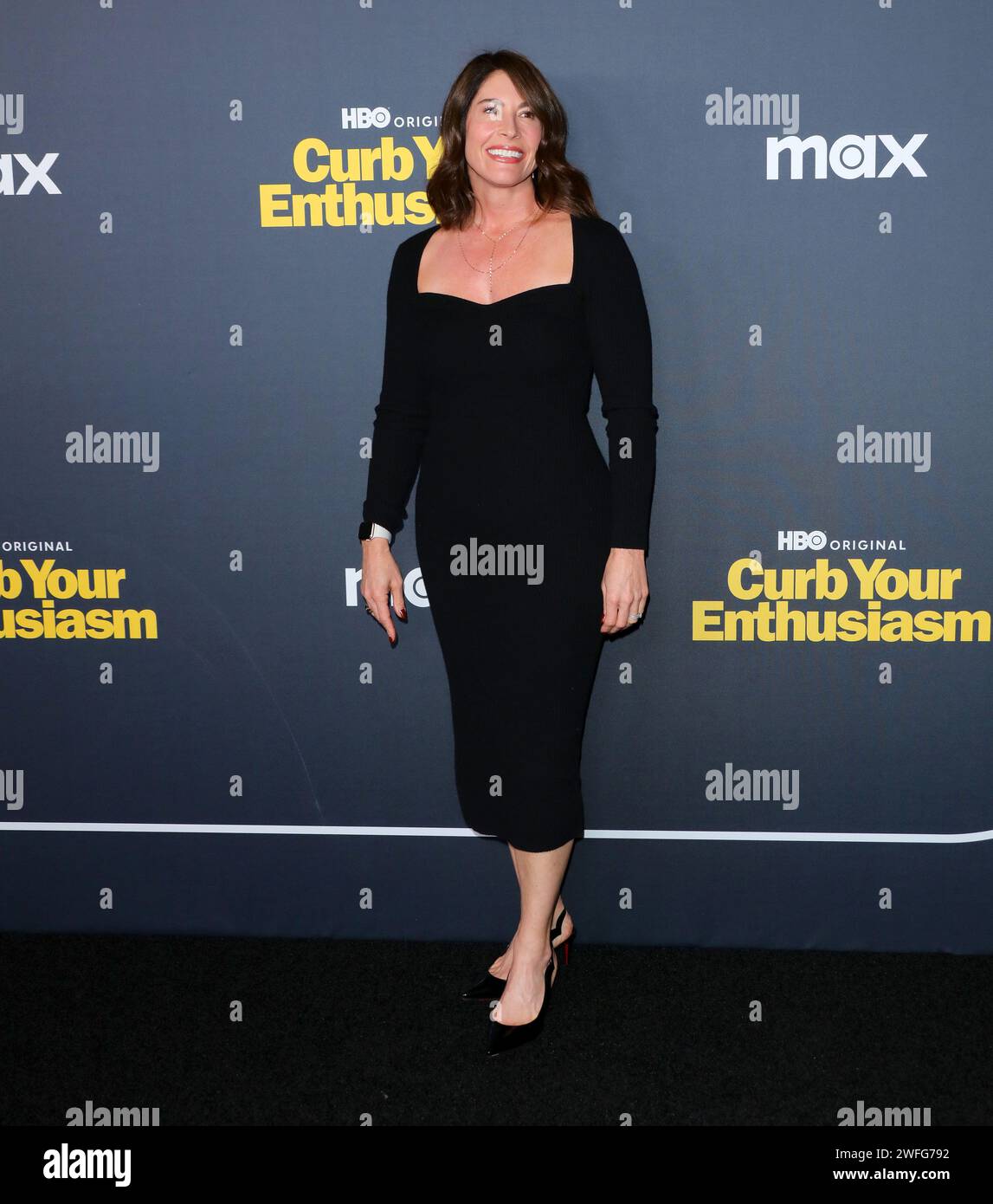 Los Angeles, USA. 30th Jan, 2024. Laura Streicher arrives at Curb Your ...