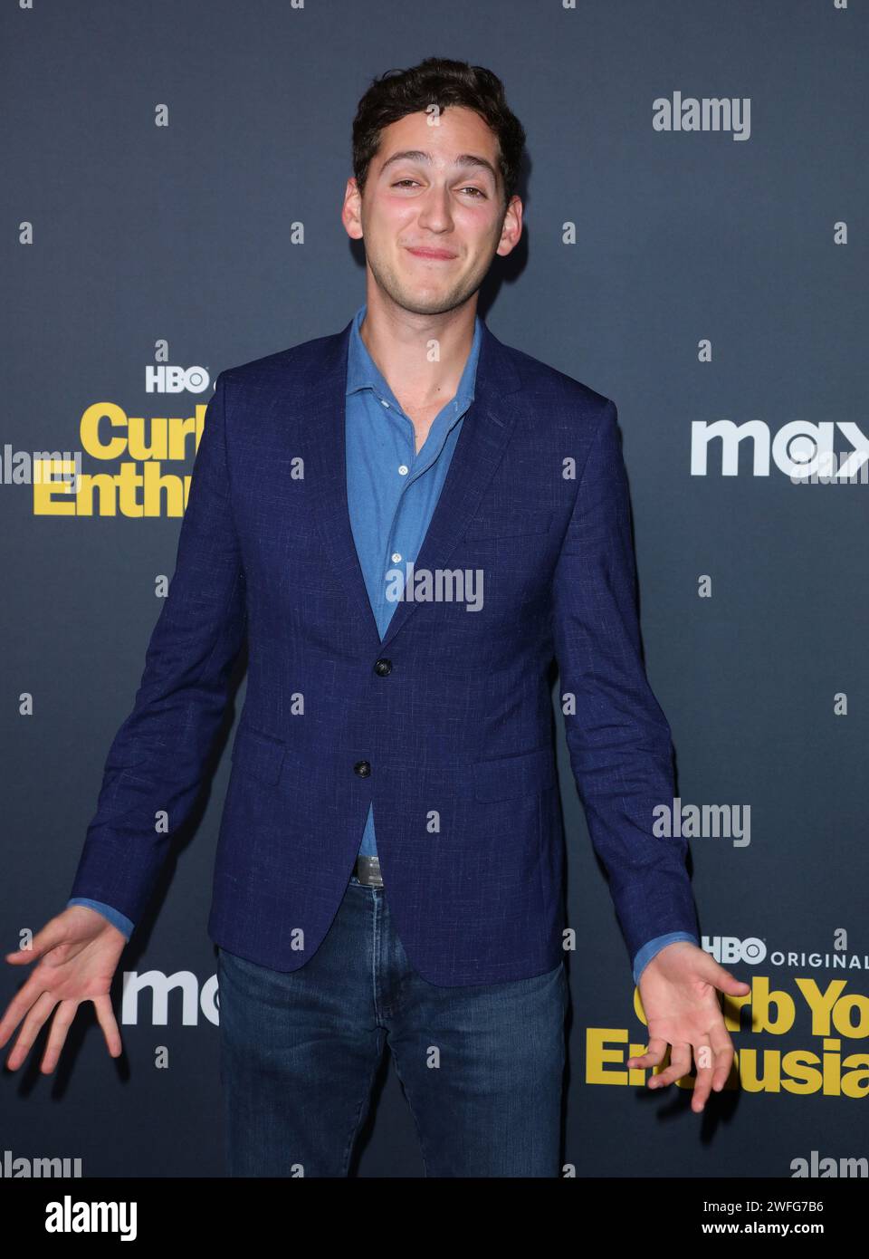 Los Angeles, USA. 30th Jan, 2024. Matt Friend arrives at Curb Your ...