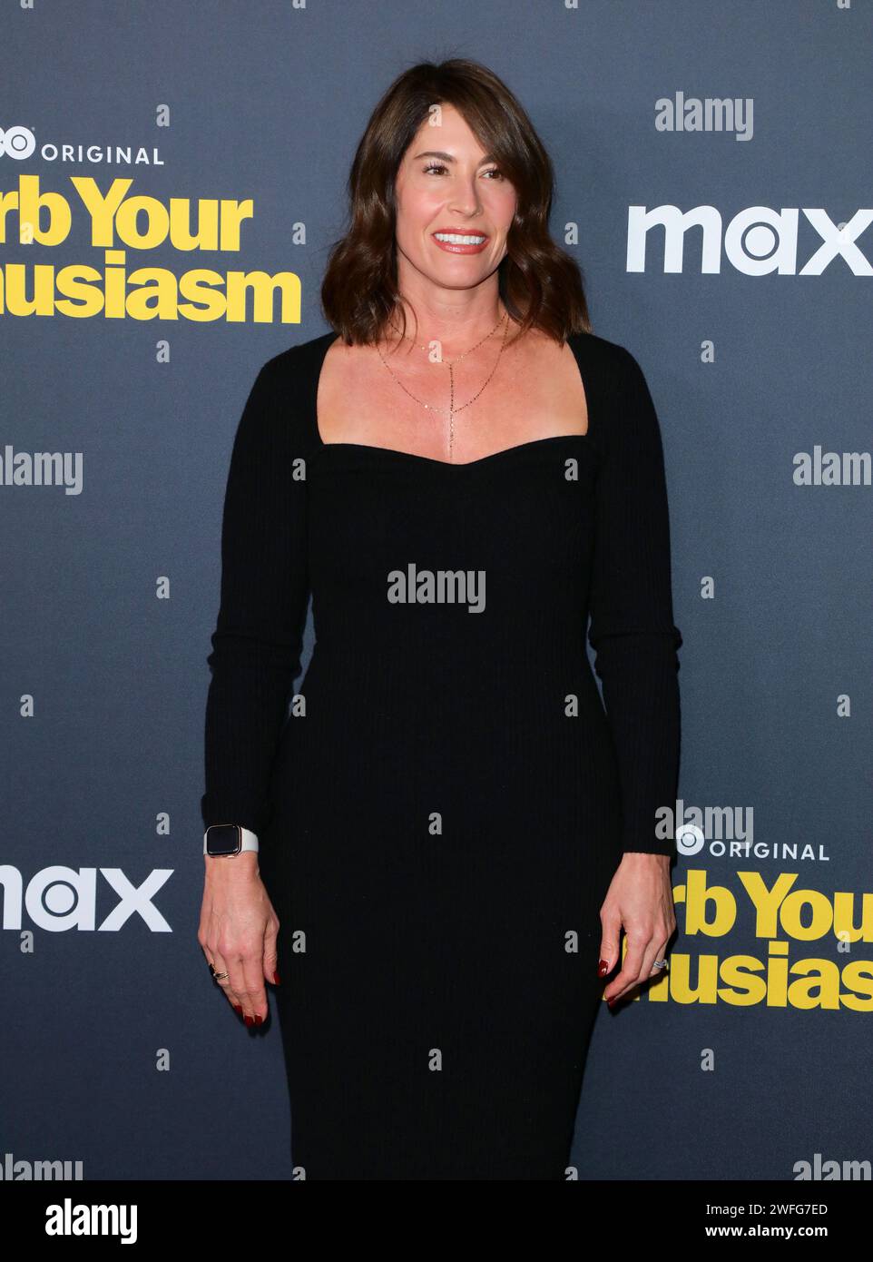 Los Angeles, USA. 30th Jan, 2024. Laura Streicher arrives at Curb Your ...