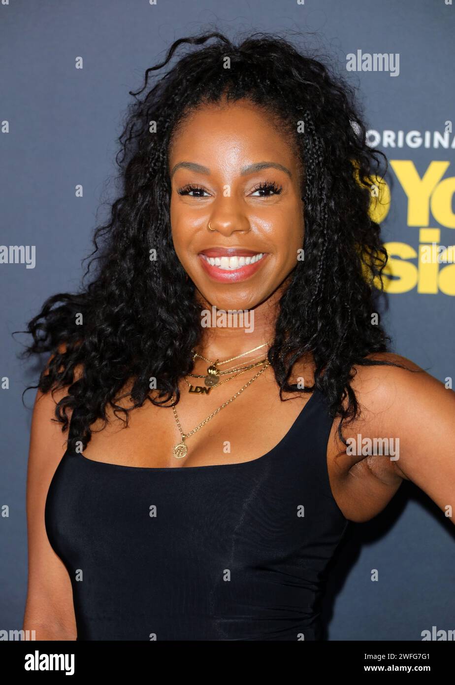 Los Angeles, USA. 30th Jan, 2024. London Hughes arrives at Curb Your ...