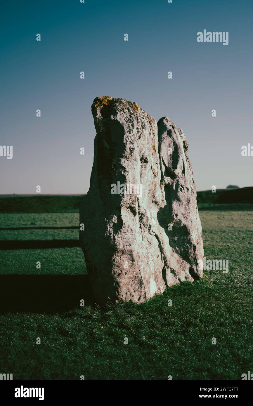Standing Stone at Avebury, Wiltshire, England, UK, GB Stock Photo - Alamy