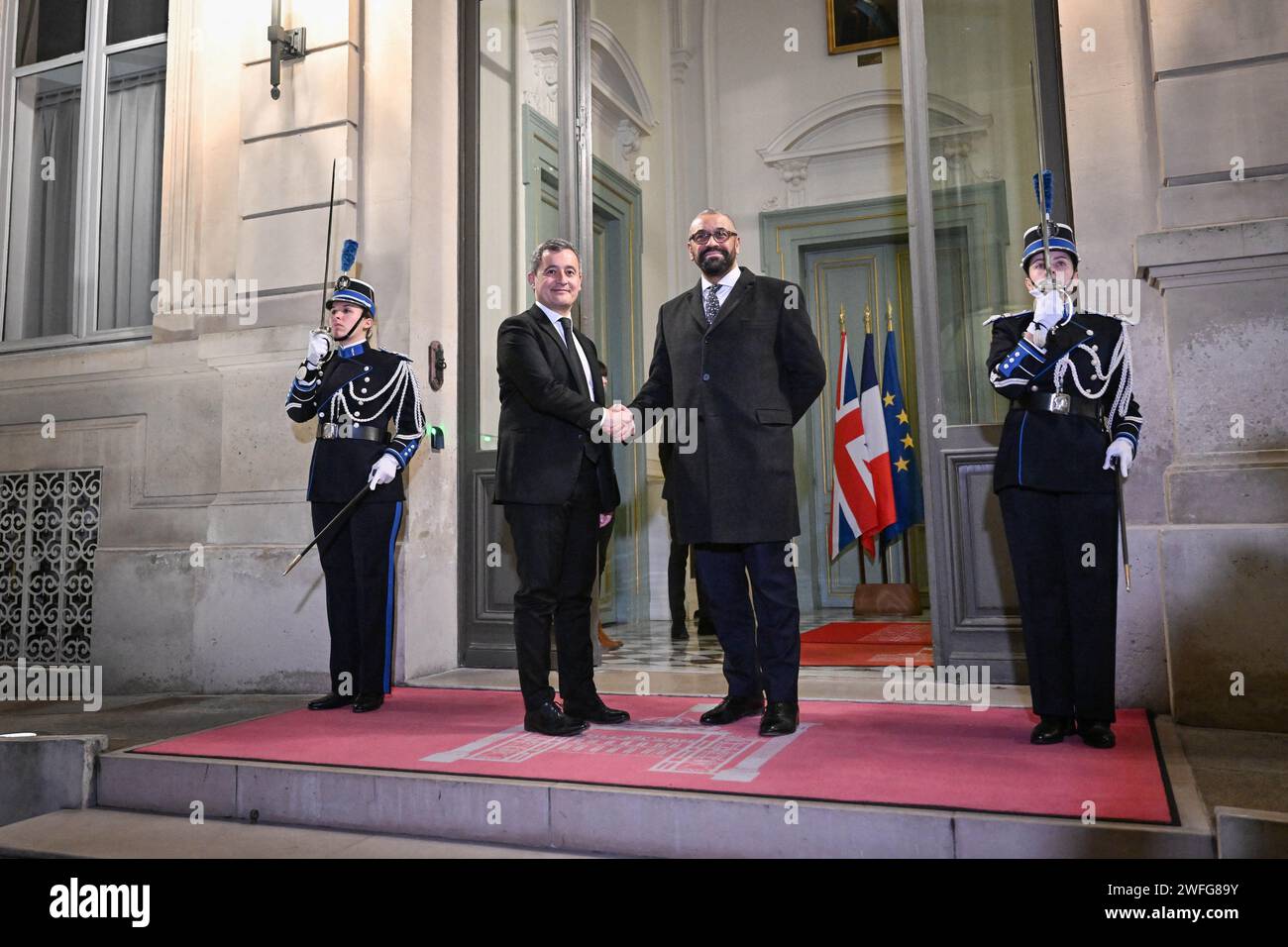 Paris, France. 30th Jan, 2024. Gerald Darmanin, Minister for the ...