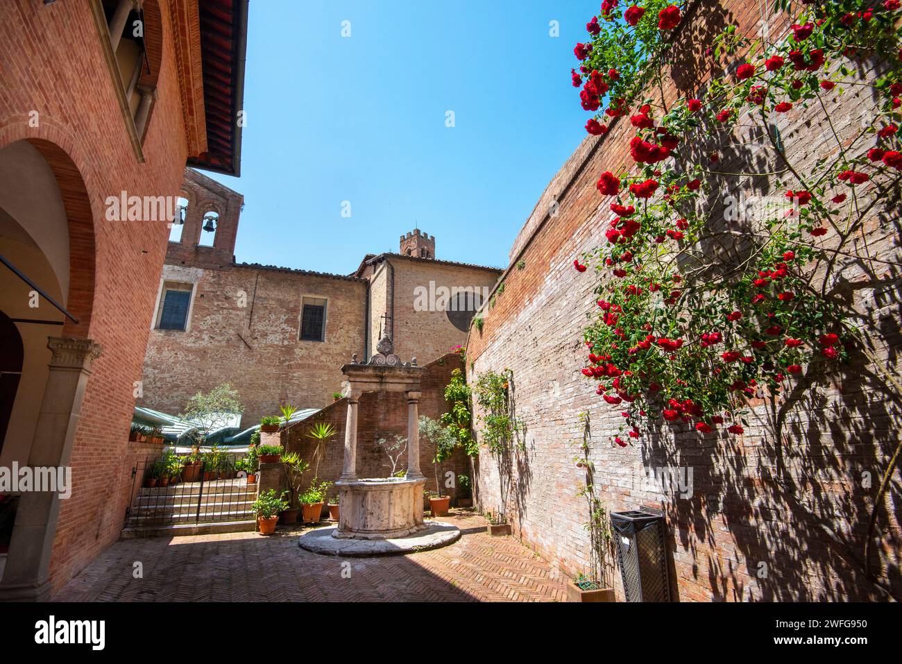 The Shrine of the House of Saint Catherine - Siena - Italy Stock Photo ...