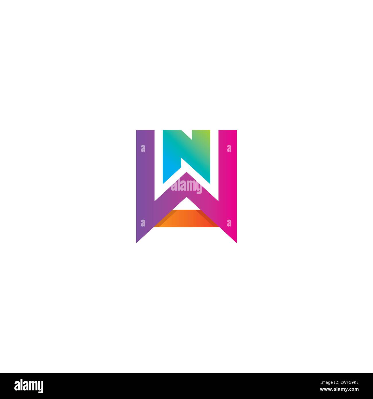 NWA logo full color. Letter WA Icon Stock Vector Image & Art - Alamy