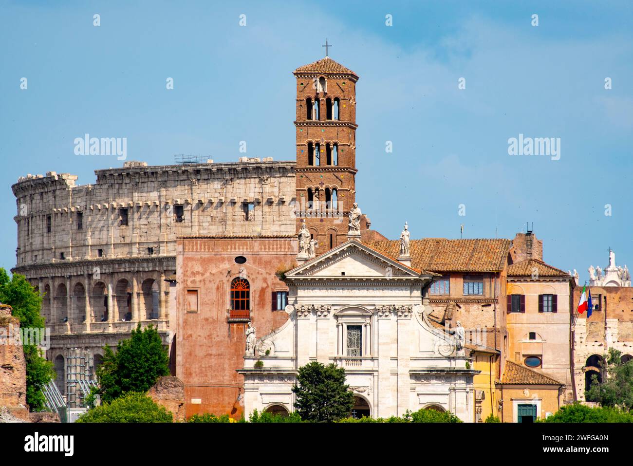 Basilica of Santa Francesca Romana - Rome - Italy Stock Photo - Alamy