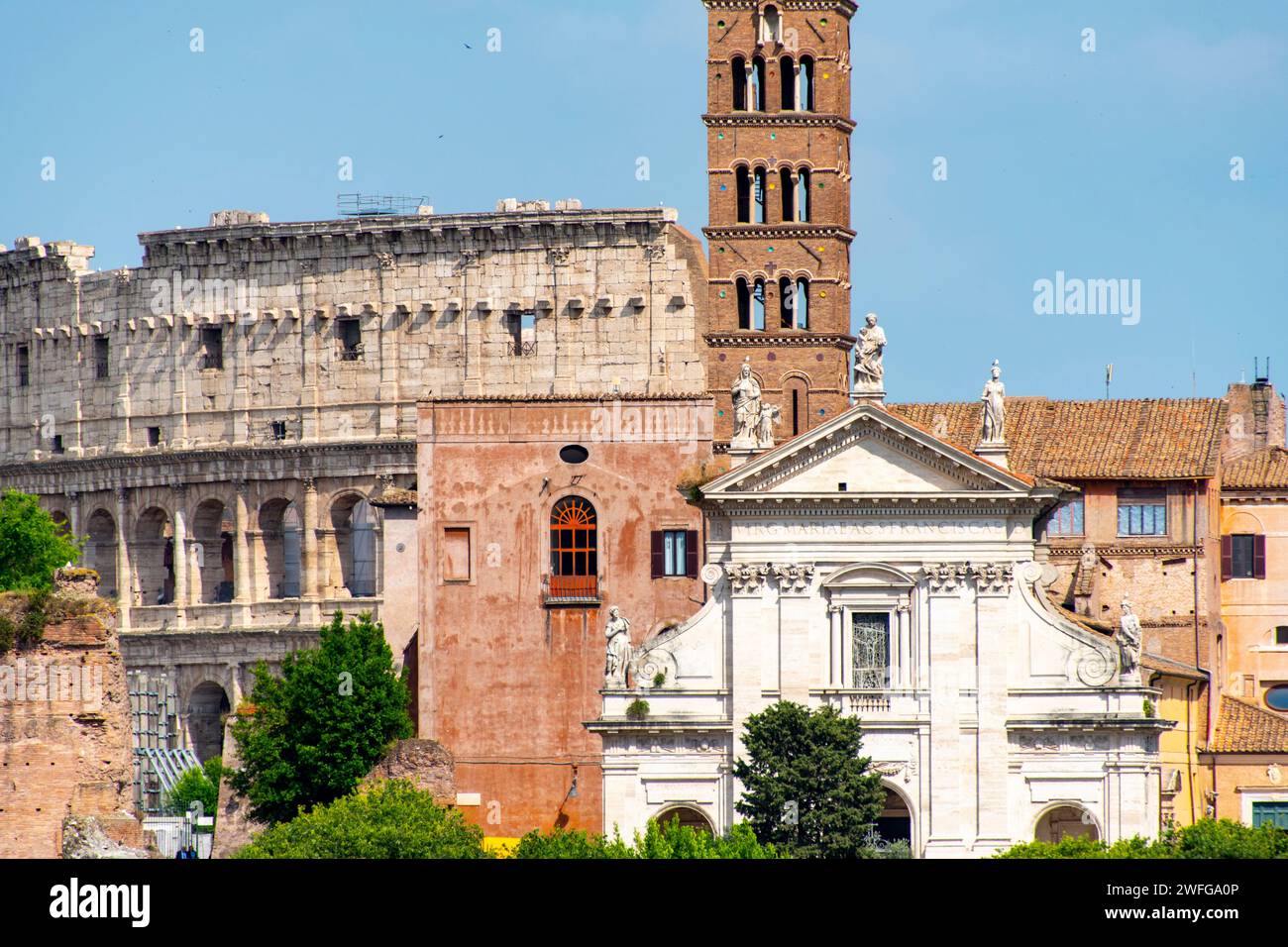 Basilica of Santa Francesca Romana - Rome - Italy Stock Photo - Alamy