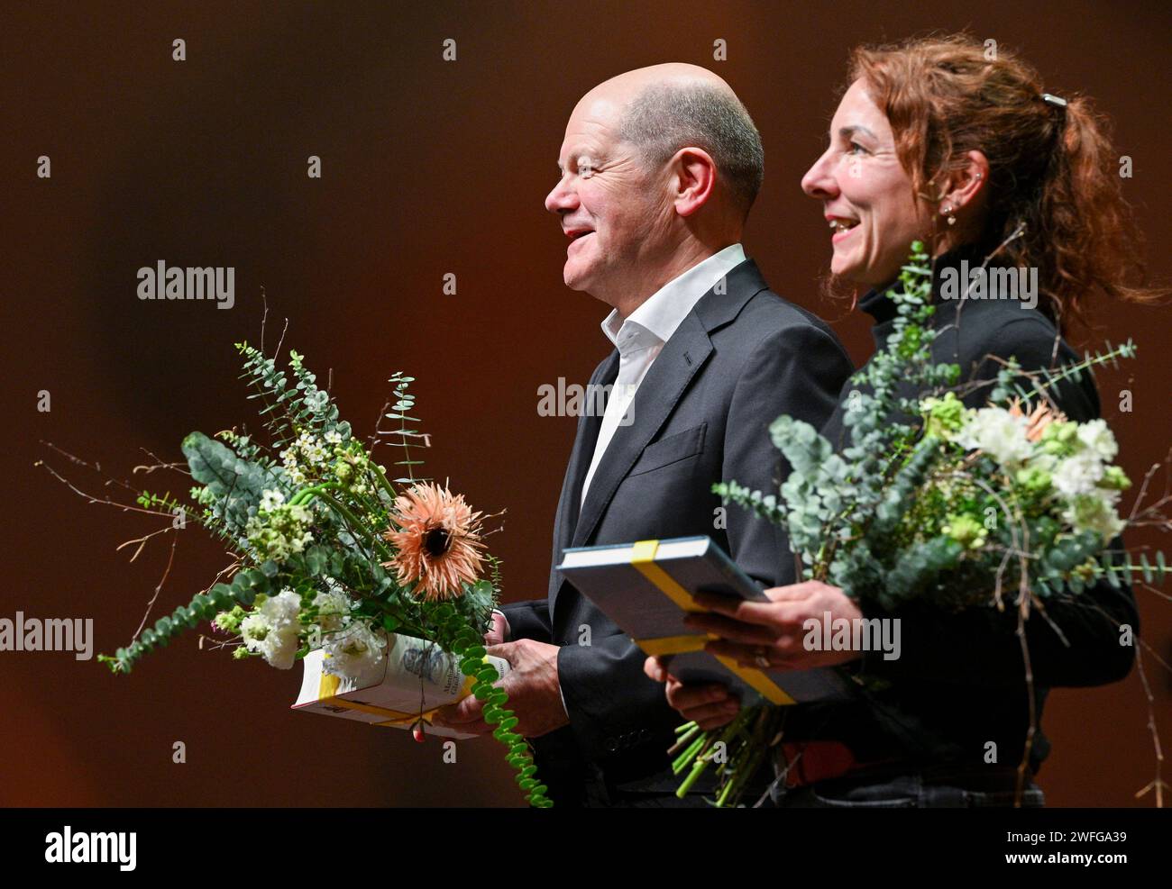 Potsdam, Germany. 30th Jan, 2024. Federal Chancellor Olaf Scholz (SPD ...