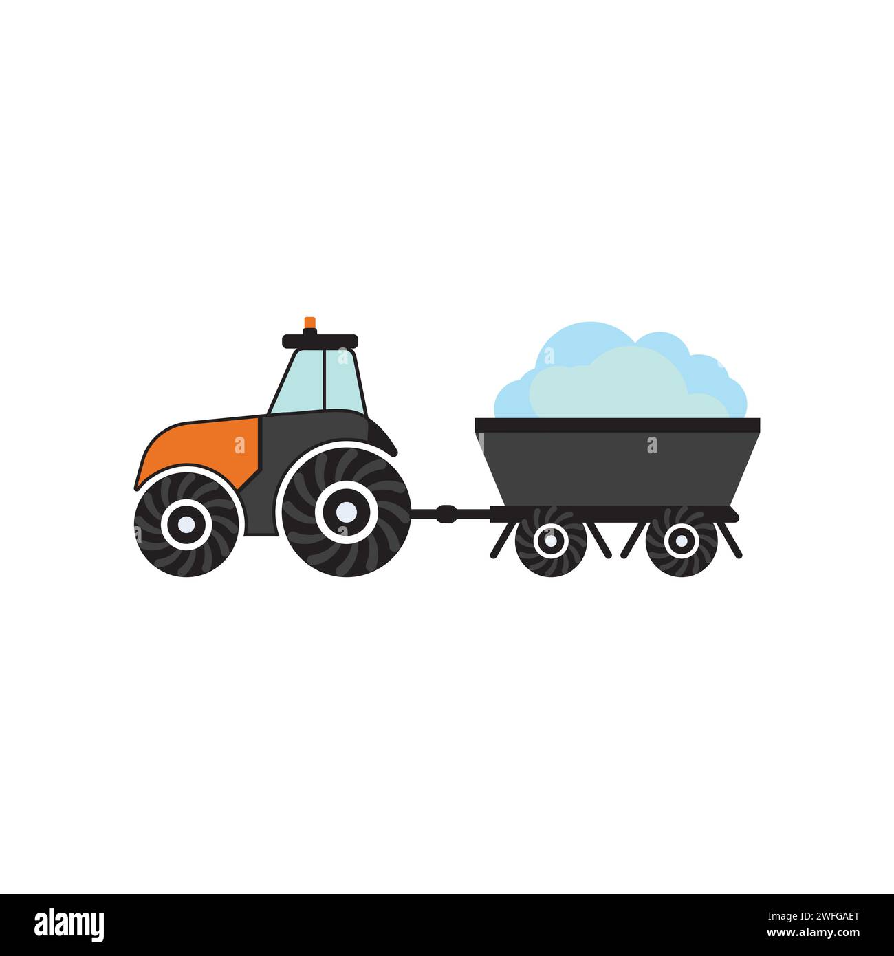 Tractor vector icon hi-res stock photography and images - Alamy