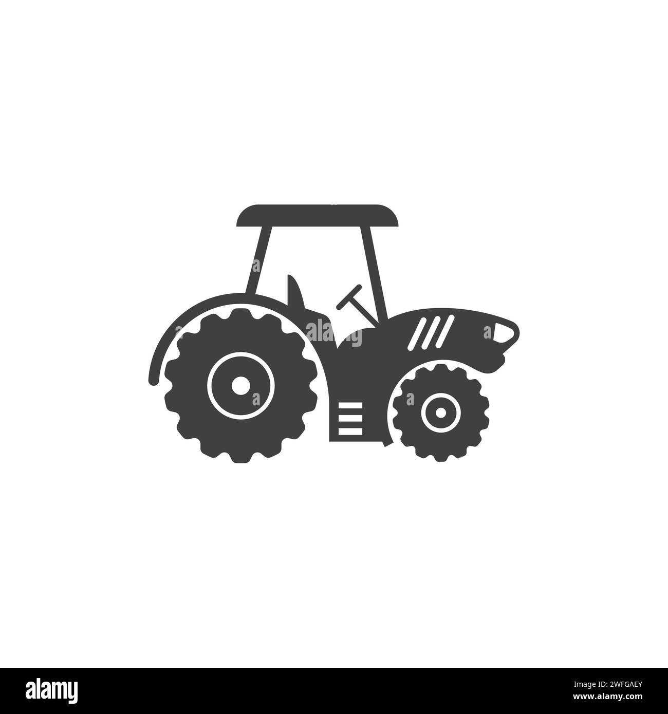 Tractor vector icon hi-res stock photography and images - Alamy