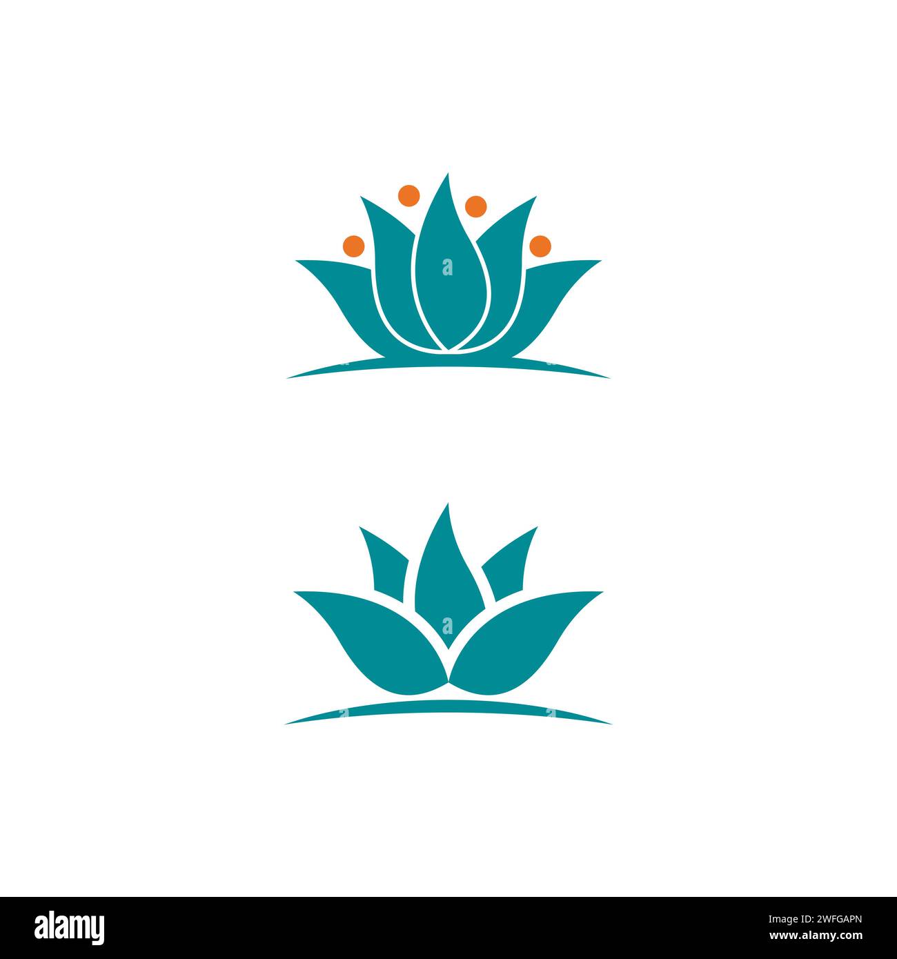 beauty lotus flower vector icon design template Stock Vector Image ...