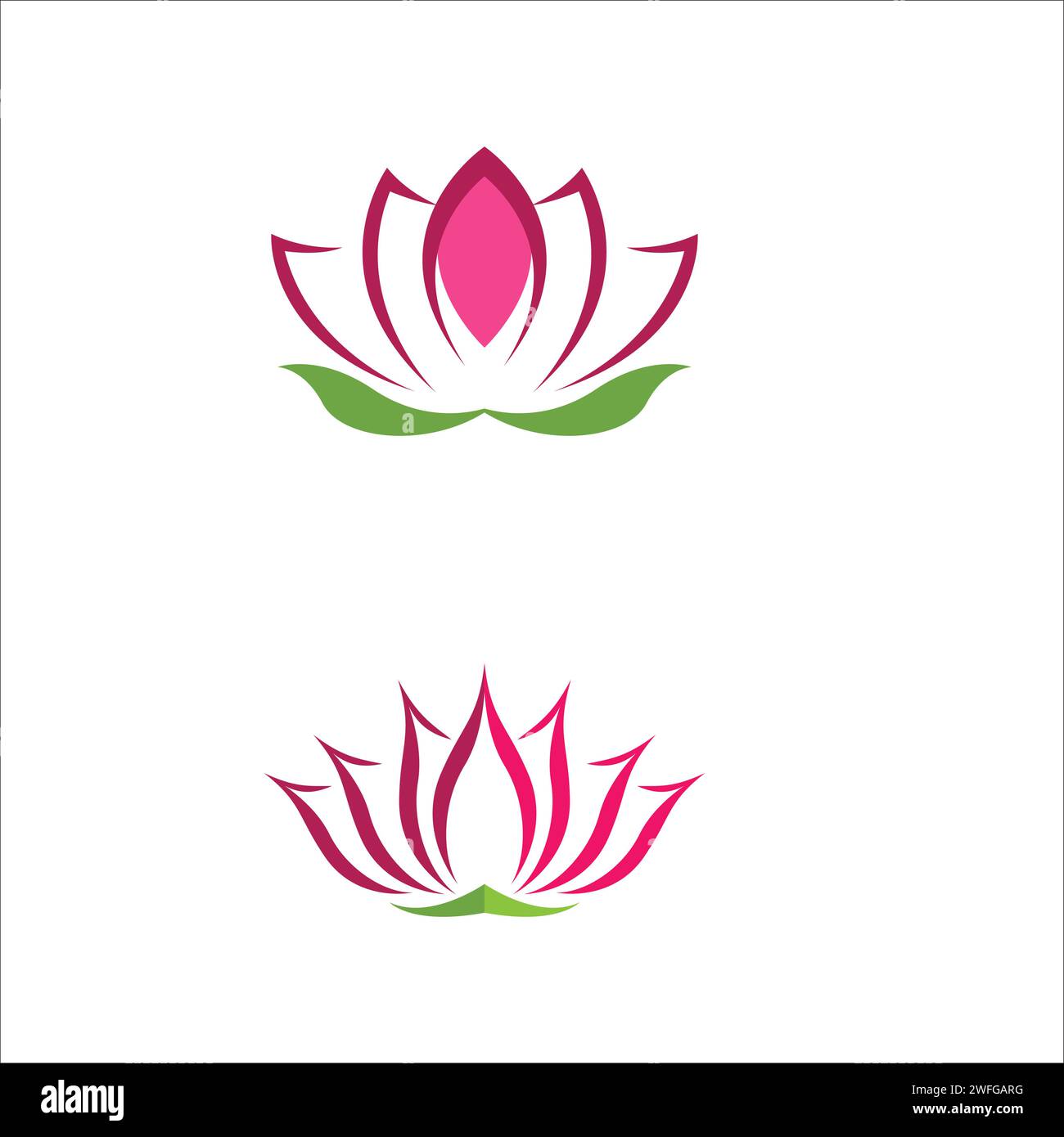 beauty lotus flower vector icon design template Stock Vector Image ...