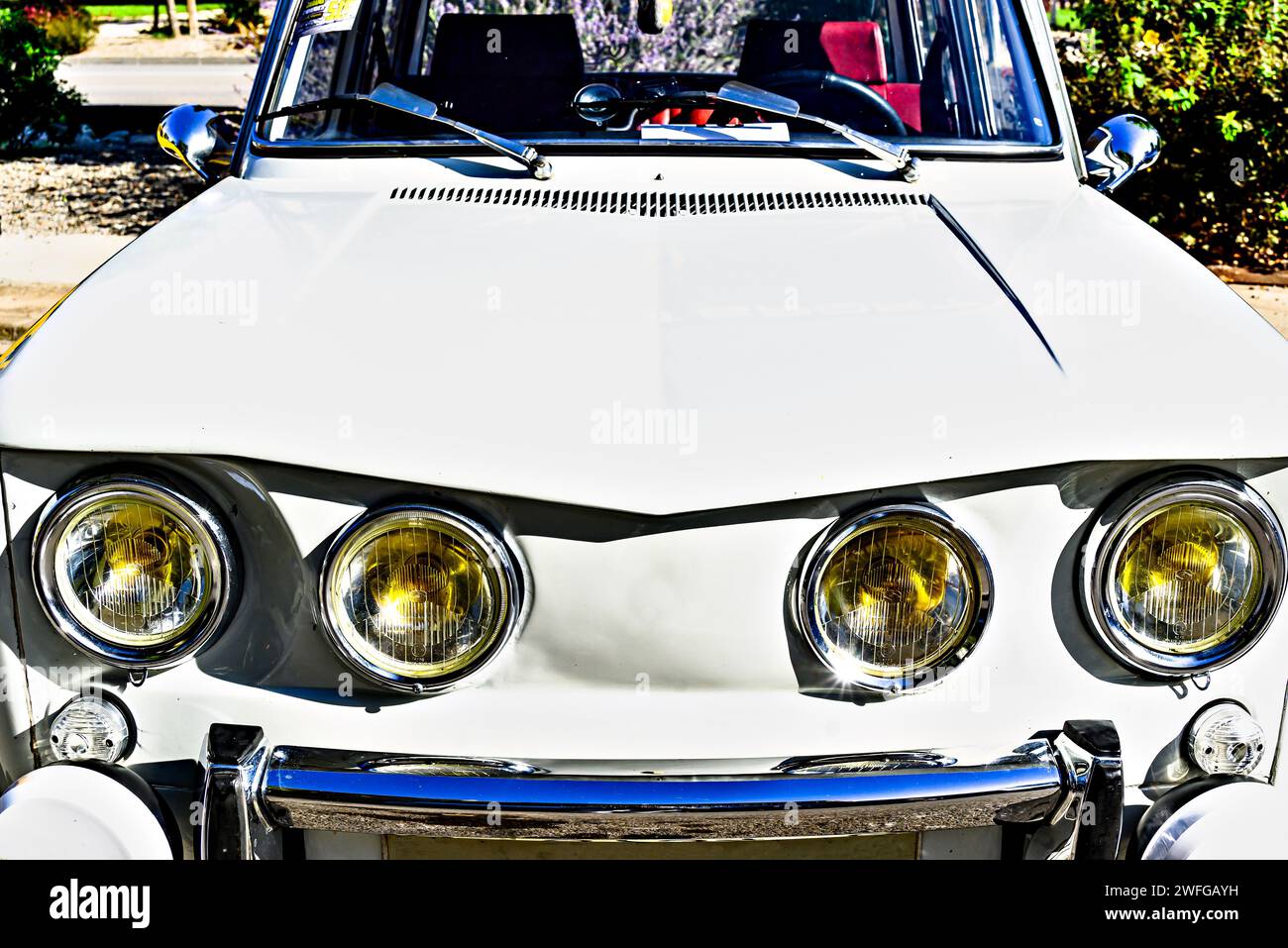 Details of an old, classic car, retro vehicle Stock Photo - Alamy