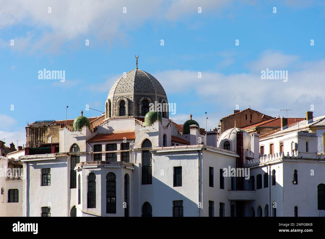 The Historic La Medersa with its Iconic Mosaic Dome and Neo-Moorish ...