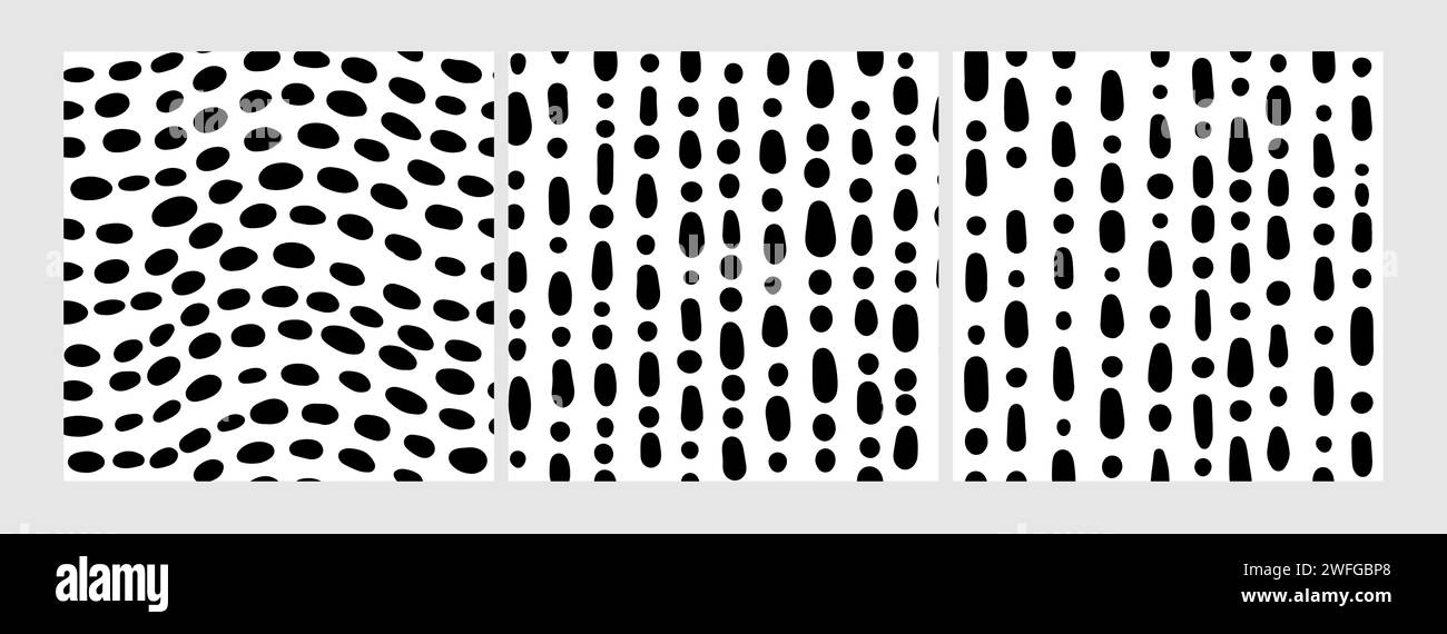 Small Dash Patterns Set Seamless Minimal Dash Pattern Small Elements Stock Vector Image And Art