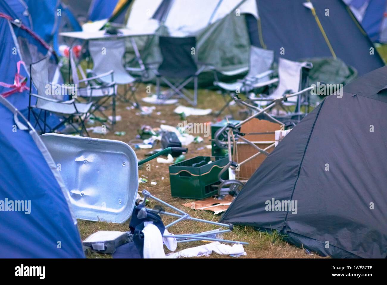 Messy campsite hi-res stock photography and images - Alamy
