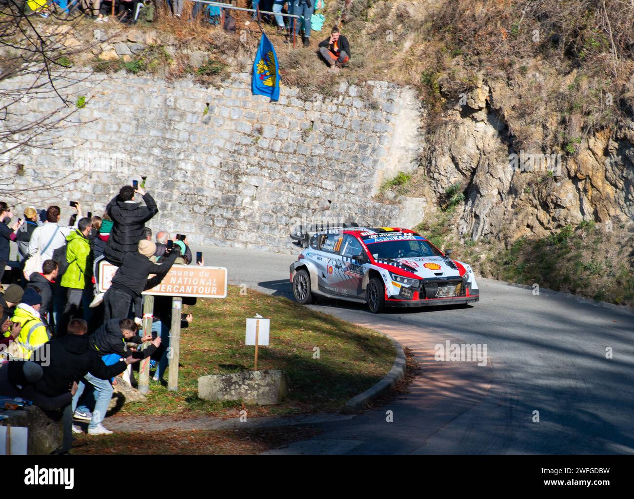 WRC 2024 Monte-Carlo Power stage Stock Photo - Alamy